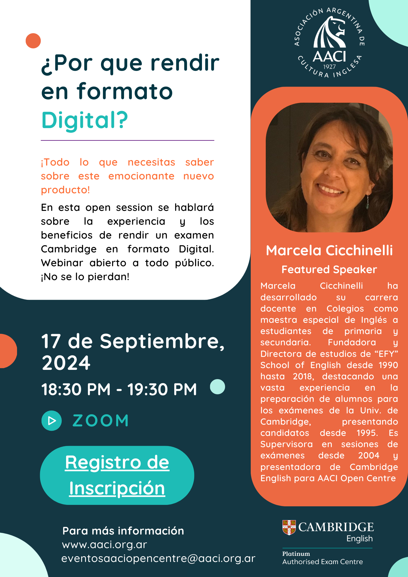 Webinar ¿Por qué rendir en formato Digital? | AACI